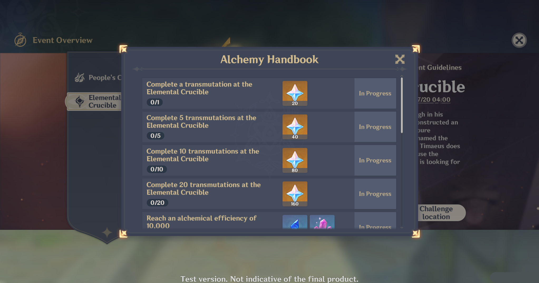 Ignite the Elemental Crucible